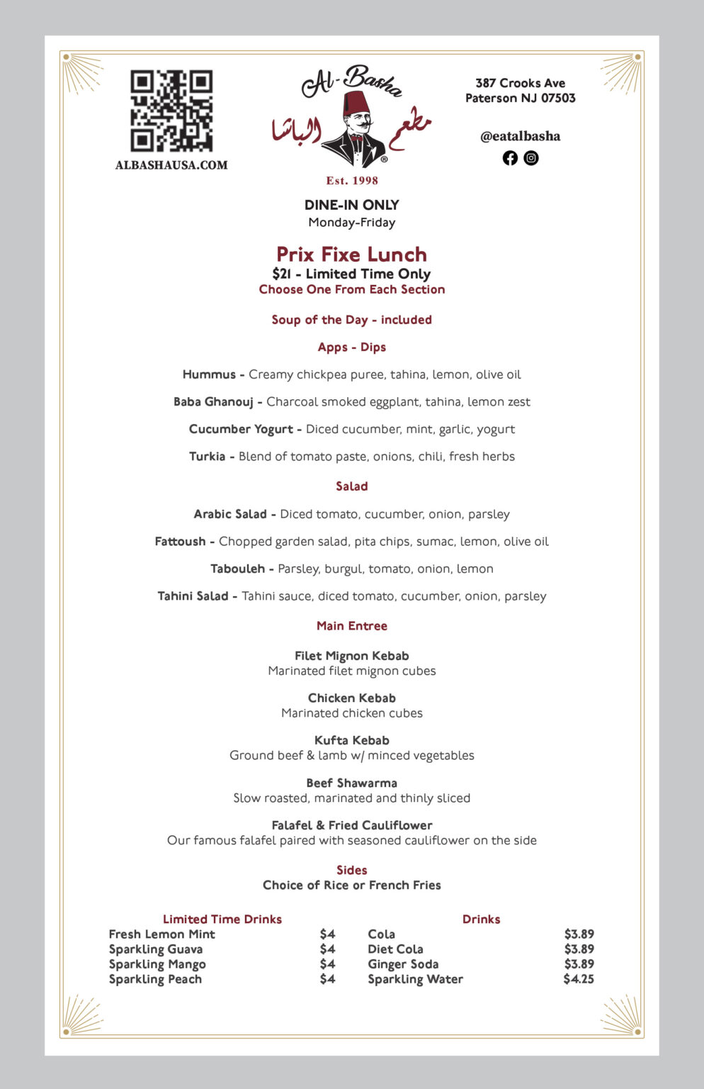 Falafel NJ | Kabab NJ | Shawarma NJ - Al Basha